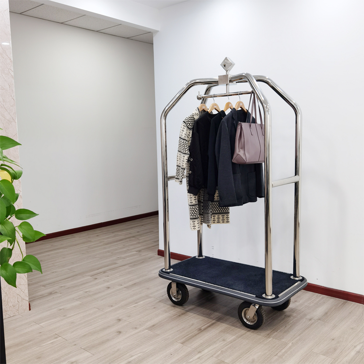 304 Stainless Steel Hotel Concierge Birdcage Luggage Trolley from China ...